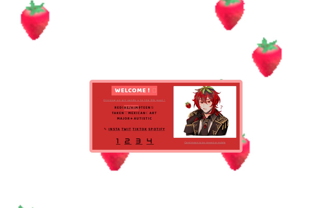 strawberry diluc is cute